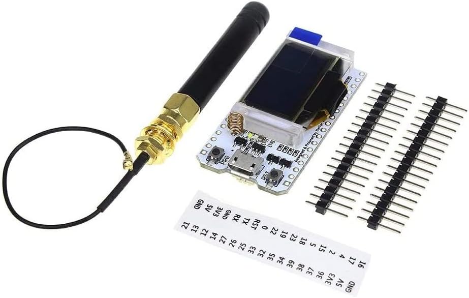 Fasizi 868MHz – 915MHz Lora SX1276 Development Board 0.96 OLED Display ESP32 WIFI HTIT Bluetooth ...