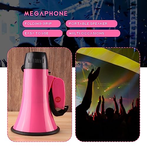 Kopinma Portable Bullhorn 25 Watt Compact Speaker PA Bullhorn with ...