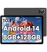 Azeyou Android 14 Tablet 10 Inch, 8GB RAM+128GB ROM(1TB TF), Octa-core ...