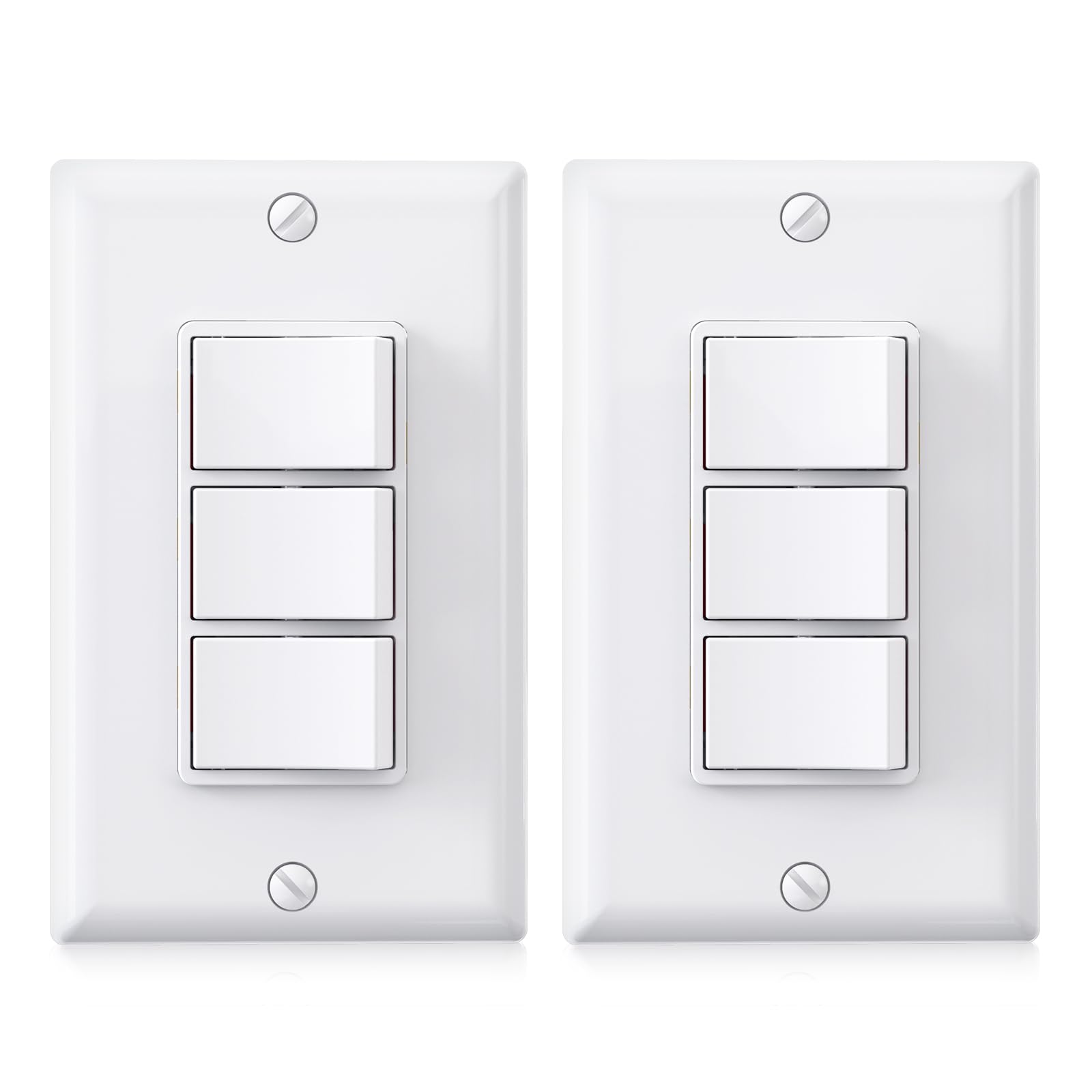 Snapklik.com : AIDA Single Pole Triple Paddle Rocker Decorator Light ...