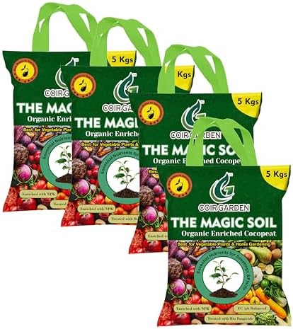 COIR GARDEN - Organic Enriched Magic Soil (20 KG) - Soil Less Potting ...