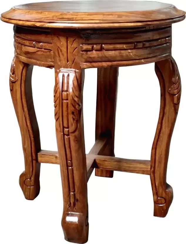 Irfan Handicrafts sheesham wooden stool | wooden carving stool ...