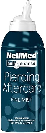 Amazon.com: NeilMed NeilCleanse Piercing Aftercare, Fine Mist, 6.3 ...