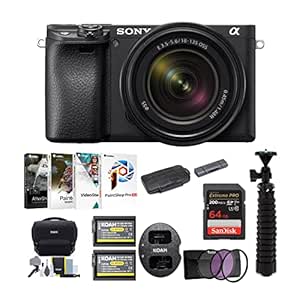 Buy Sony a6400 Mirrorless Digital Camera Bundles with 18-135MM Lens and Accessories (9 Items ...