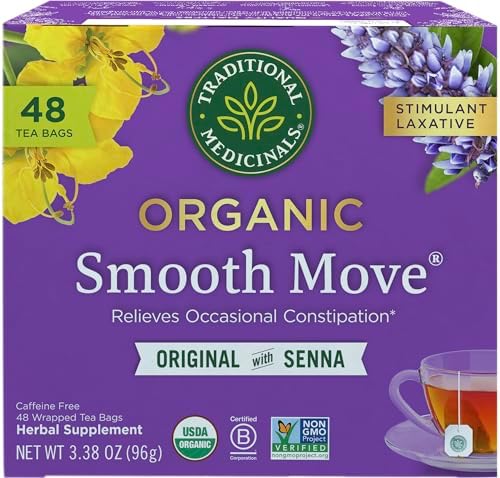 Amazon.com: Traditional Medicinals Tea, Organic Smooth Move, Relieves ...