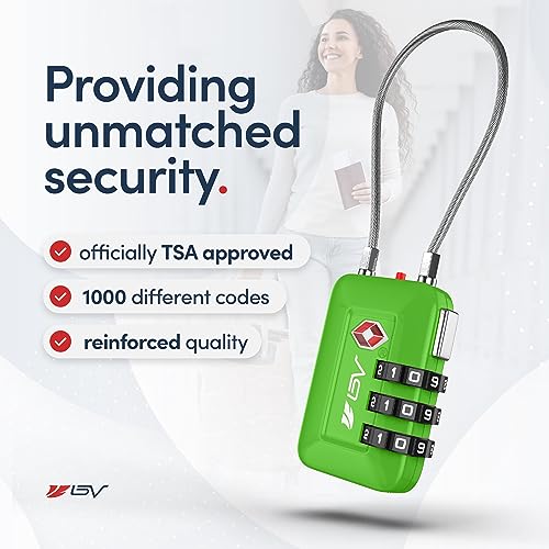 Snapklik.com : TSA Approved Luggage Travel Lock, Set-Your-Own ...