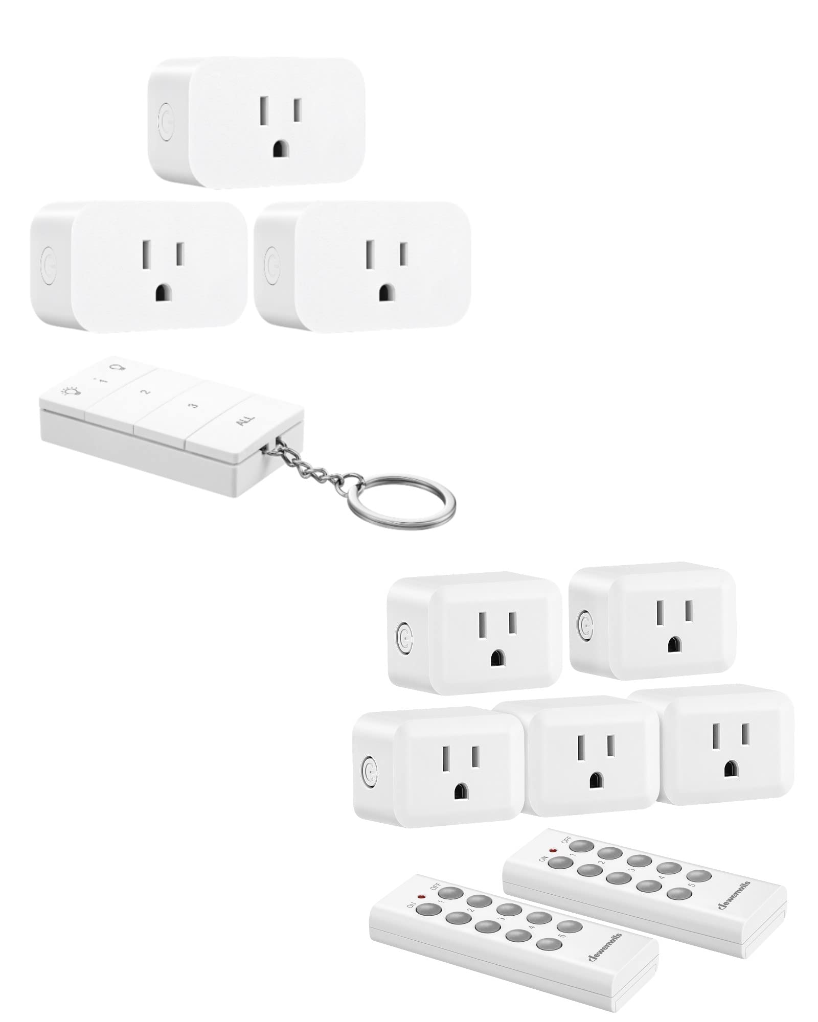 DEWENWILS Wireless Remote Control Outlet, Programmable and Expandable ...