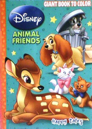 Disney Happy Tales Giant Book to Color: Walt Disney Company: Amazon.com ...