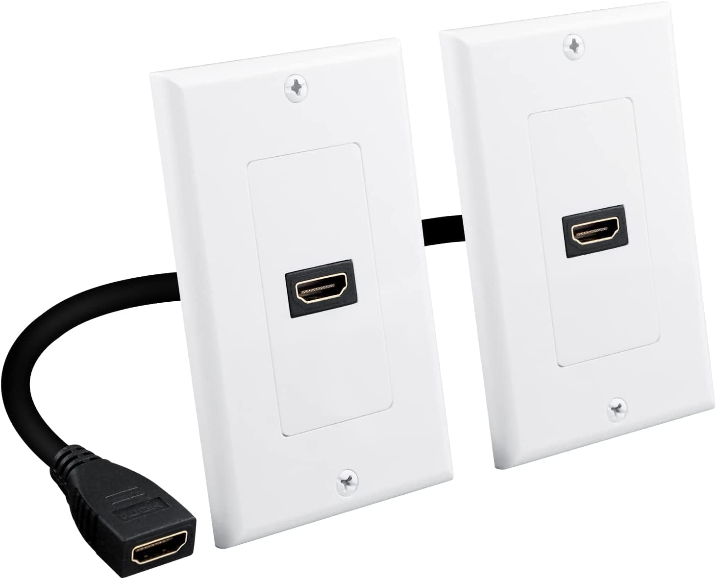 Amazon.com: Legrand - C2G Single Gang Wall Plate, HDMI Wallplate with ...