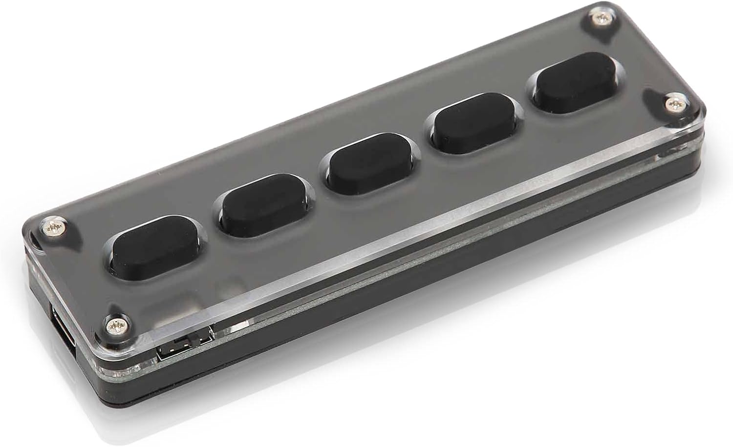 Amazon.com: ASHATA 5 Keys Programmable Keypad, USB Wired Bluetooth Dual ...