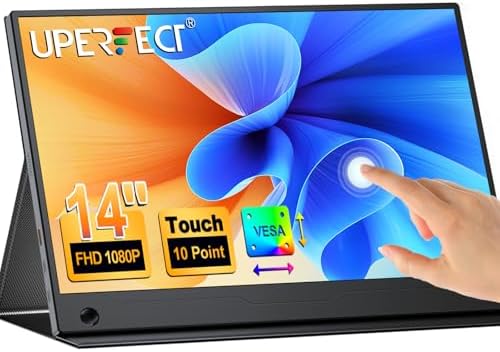 UPERFECT Monitor Portátil Táctil 14 Pulgadas Pantalla Móvil Externa IPS ...