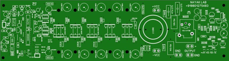 Nayak Lab 4k5Watt Class D Power Amplifier PCB Using IRFP4468 N-CH ...
