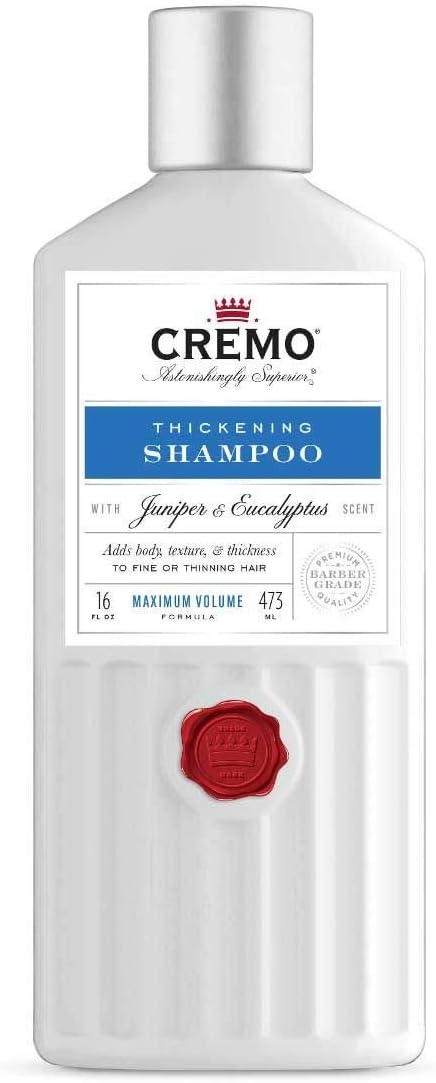 Amazon.com : Cremo Thickening Shampoo, Juniper & Eucalyptus, 16 fl oz ...
