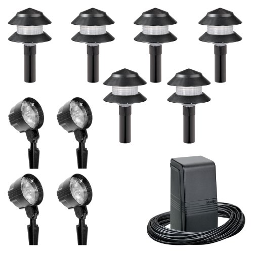 Intermatic LX19610T25 Malibu Outdoor Tier Light/Floodlight Kit with Six ...