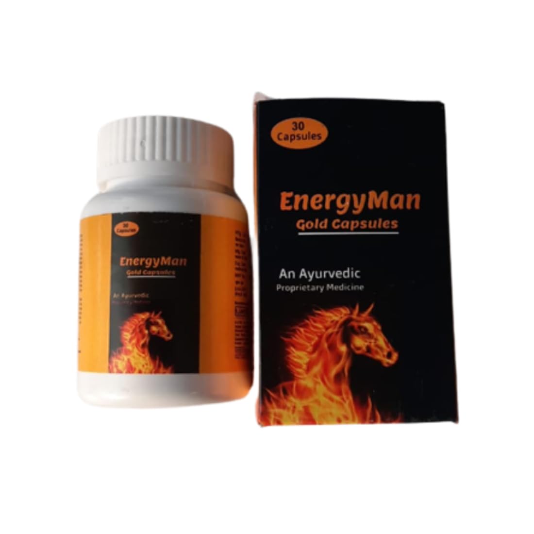 Energyman an Ayurvedic Proprietary Medicine Gold Capsules (30 Capsules ...