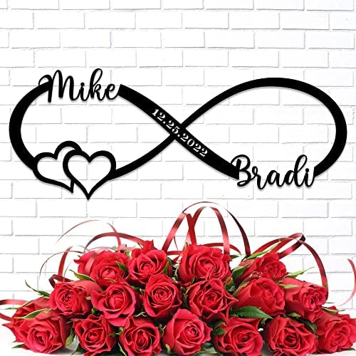 Amazon.com : YTDESIGN Infinity Heart Sign Metal Wall Decor, Custom ...