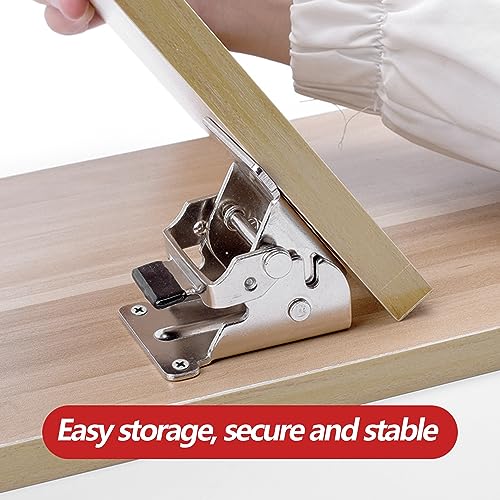 DXIA 2Pcs Folding Lock Extension Table Bed Leg Feet Support,Folding ...