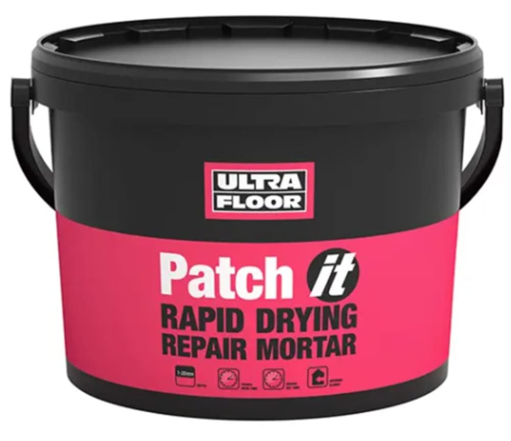 UltraFloor Patch It Rapid Drying Concrete Repair Mortar for Walls ...