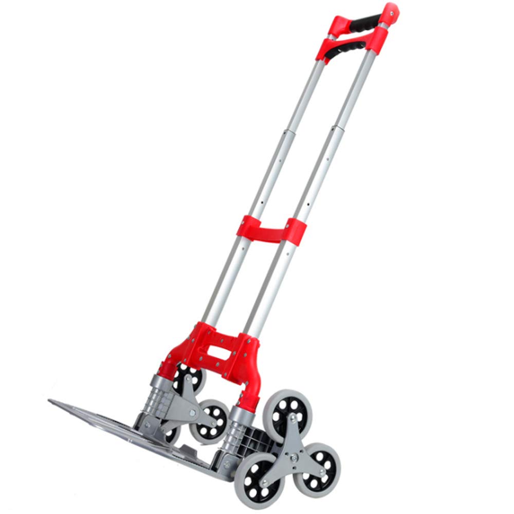 Buy Aluminium Stair Climbing Cart, Portable Folding Trolley with 6 ...