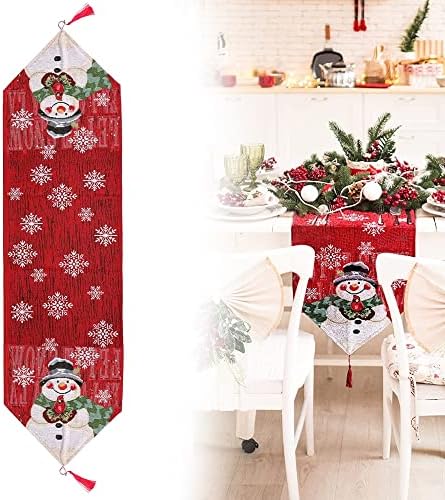 TANCUDER Christmas Table Runner Red Christmas Table Cloth Tablecloth ...