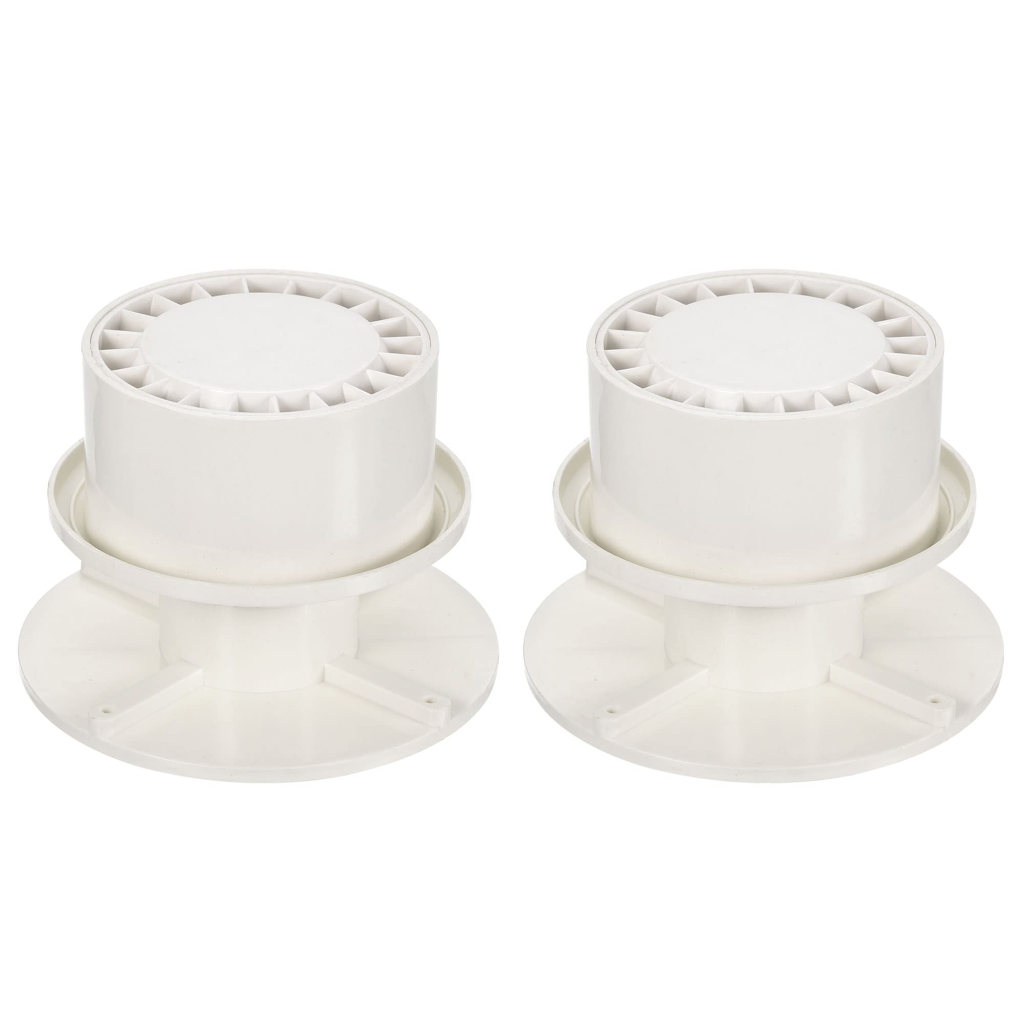 Buy PATIKIL Duct Pipe Connector Flange Kit 54mm OD, 2 Pack PVC Tile ...
