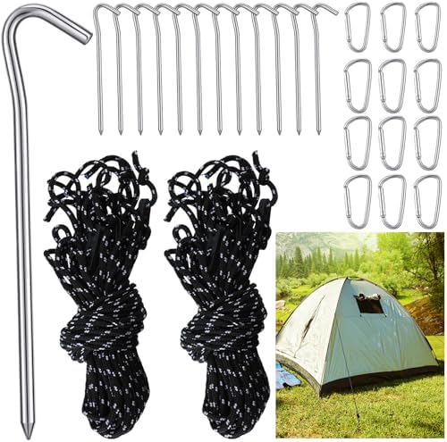 Amazon.com : 36pcs Plastic Inflatable Stakes Set, Plastic Tent Pegs ...