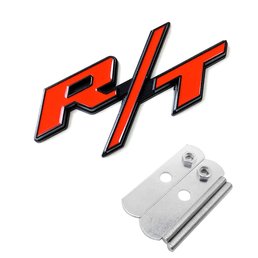 Buy RED RT R/T Emblem Logo Decal Fits Dodge Charger Challenger Ram Jeep ...