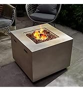 VonHaus Fire Pit – Round Firepit with BBQ Grill Function, Poker & Mesh ...