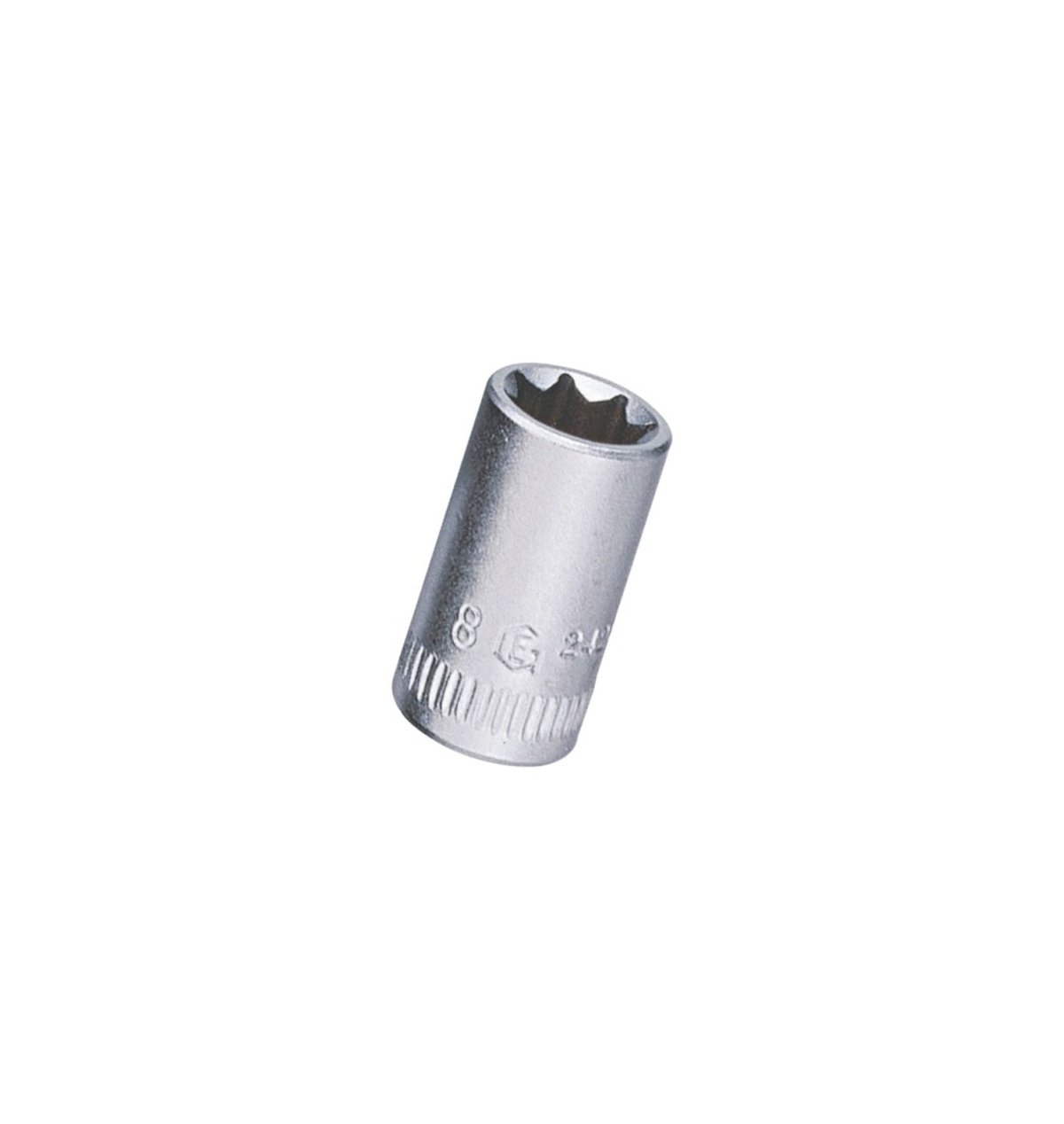 Genius Tools 242508 1/4" Dr. 8mm Double Square Hand Socket (8 Point ...