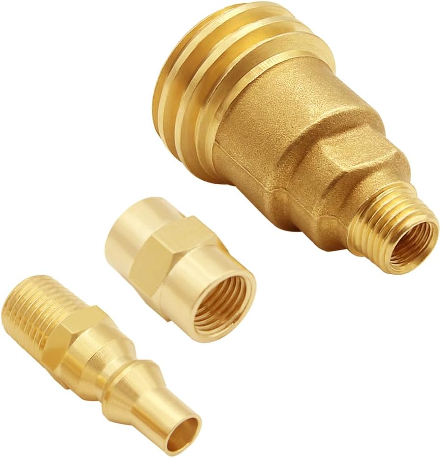 Amazon.com : Uenede Brass Propane Gas Hose Fitting Adapter : Patio ...