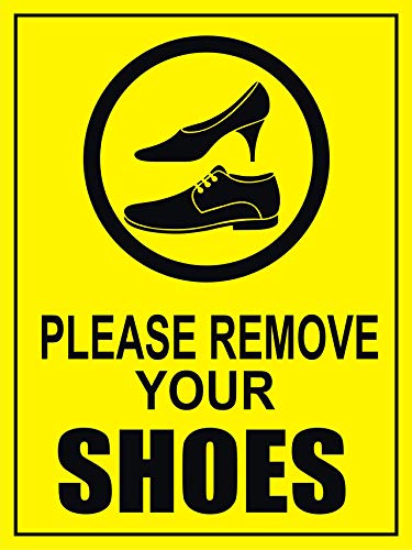 SIGN EVER Please Remove Shoes Sign Board for Office Bank Hospital Shop ...