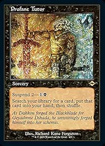 Amazon.com: Magic: the Gathering - Profane Tutor (401) - Retro Frame ...
