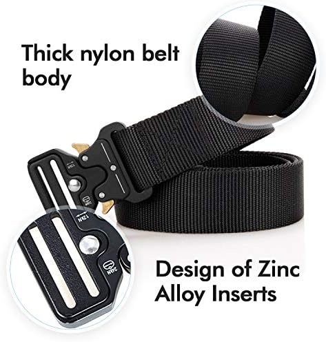 Amazon.com: Tactical Belt Gun Adjustable Belts Military Style Webbing ...