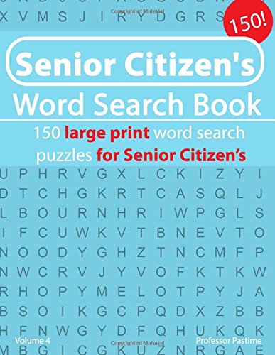 Senior Citizens Word Search Book 150 Large Print Word Search ...