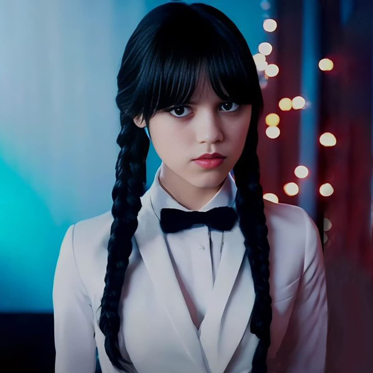 Amazon.com: Creamily Wednesday Addams Wig Wednesday Costume Wig ...