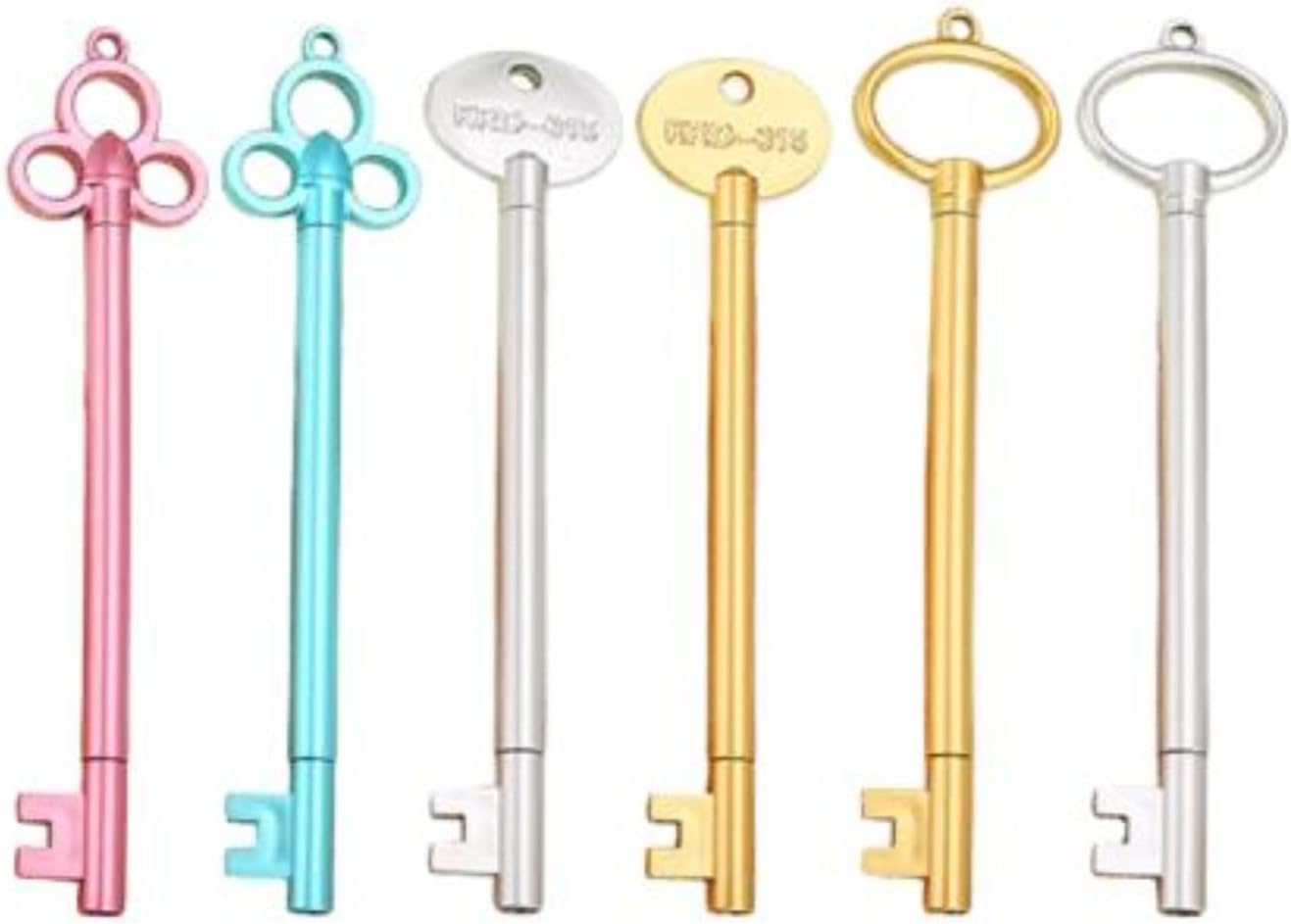 Fransande 36 Stück Schlüsselform-Stift, Retro-Schlüssel-Gel-Tintenstift ...