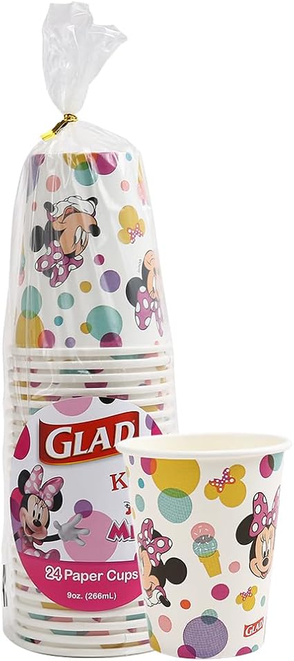 Amazon.com: Glad for Kids Disney Mickey and Friends Disposable Paper ...