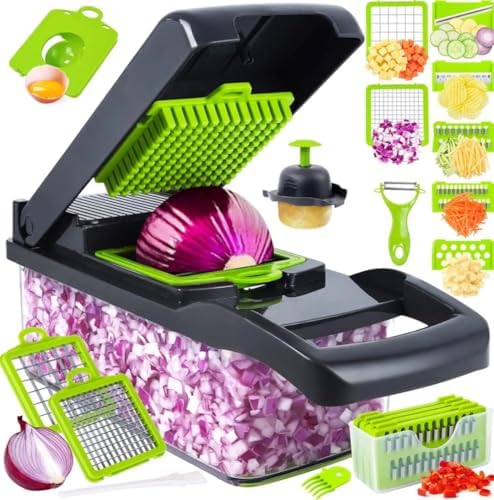 Amazon.com: Pro Series 16 in 1 Vegetable Chopper, AIGLE nova Onion ...