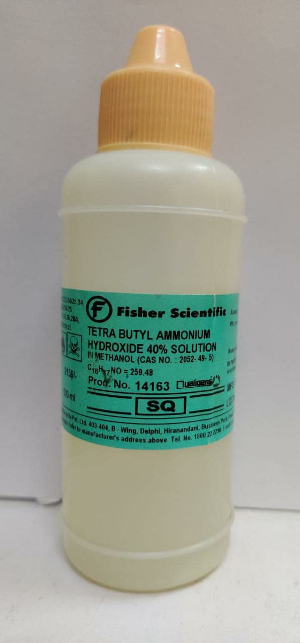 Ammonium Hydroxide Tetra Butyl 40% Solution 100ML : Amazon.in ...