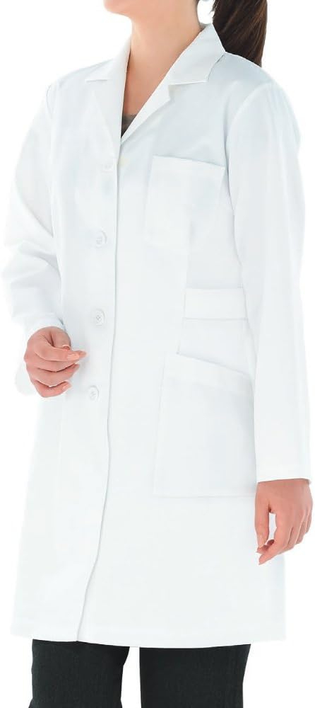Amazon.co.jp: カゼン(KAZEN) 261-90・91・92・93・94 レディス診察衣（ハーフ丈） S 90：オフホワイト 医療ユニフォーム 診察衣 実験衣 : 産業・研究開発用品