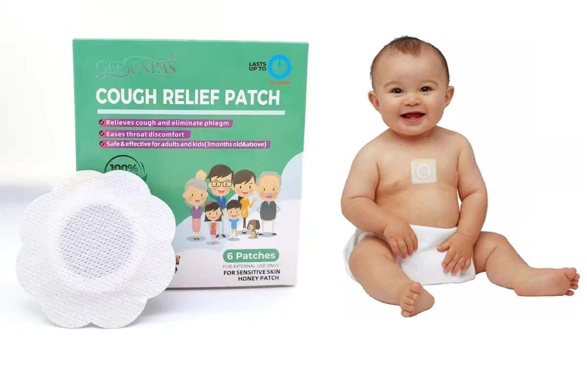 Natureguru Natural Cough Relief Patch For Asthma Honey Cinnamon Immune ...