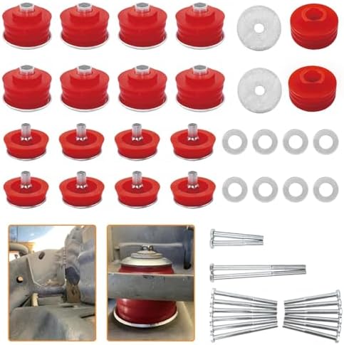 Amazon.com: KF04060BK Body Mount Bushing Kit Compatible with Ford F250 ...
