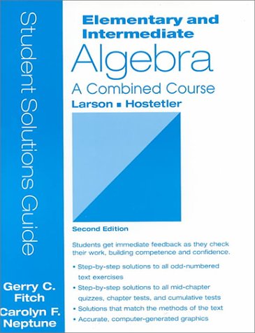 Elementary and Intermediate Algebra: Larson, Ron: 9780669417661: Amazon ...