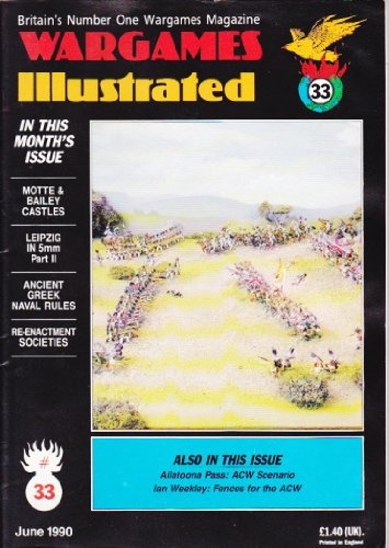 WARGAMES ILLUSTRATED MAGAZINE BACK ISSUE #33 ALLATOONA PASS : ACW ...