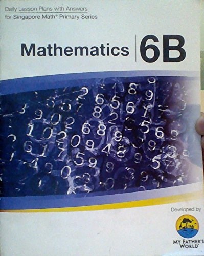 Amazon.com: Mathematics 6B Daily Lesson Plans with Answers ...