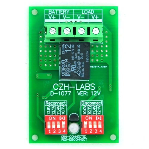 Low Voltage Disconnect Module LVD, 12V 10A, Protect/Prolong Battery ...