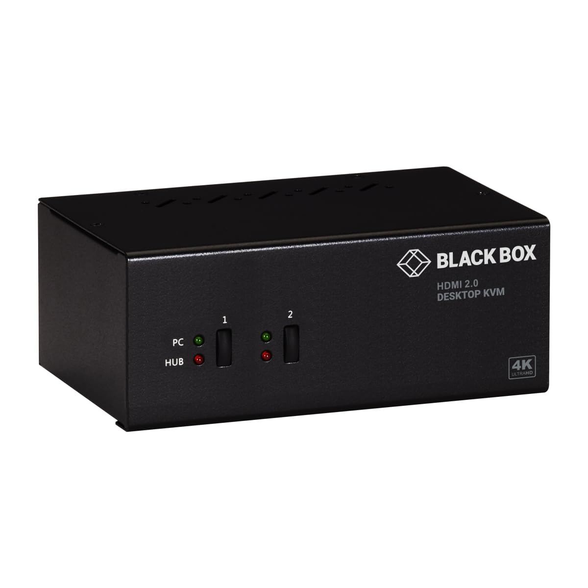 Amazon.com: Black Box KVM Switch - 2-Port, Dual-Monitor, HDMI 2.0, 4K ...
