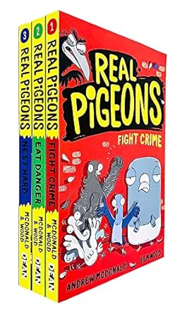Real Pigeons series 3 Books Collection Set By Andrew McDonald(Real ...