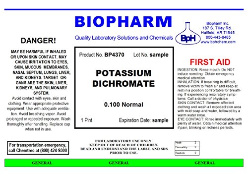 Potassium Dichromate, Granular, Technical: 7778-50-9,, 44% OFF