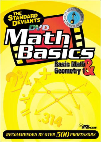 Amazon.com: The Standard Deviants - Math Basics DVD 2-Pack (Basic Math, Geometry 1) : Standard ...